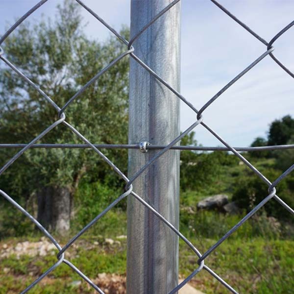 Poteau rond galvanisé Ø48 H235 cm